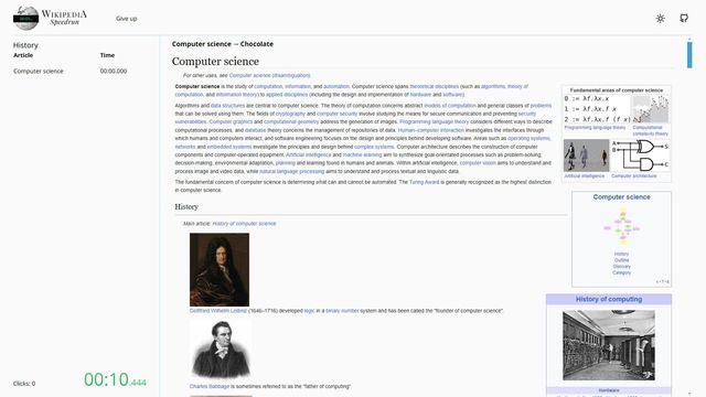 Wikipedia Speedrun — Web App Game | Browser Craft